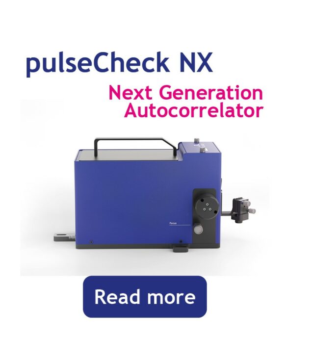 pulseCheck Autocorrelator for Pulse Width Measurements